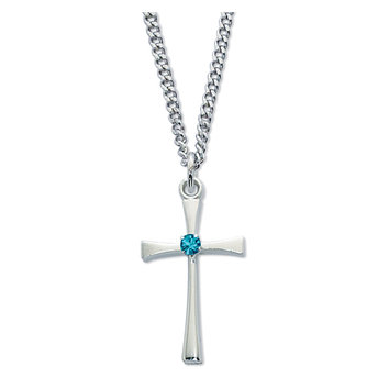 Birthstone Cross-March – Prospect Hill Co.
