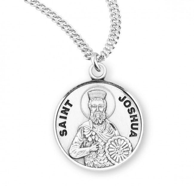 Saint Joshua Sterling Silver Patron Saint Medal – Prospect Hill Co.