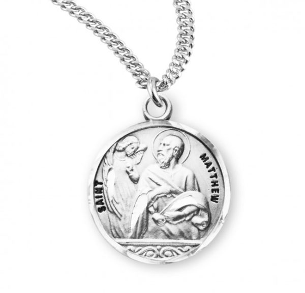 Saint Matthew Sterling Silver Patron Saint Medal – Prospect Hill Co.