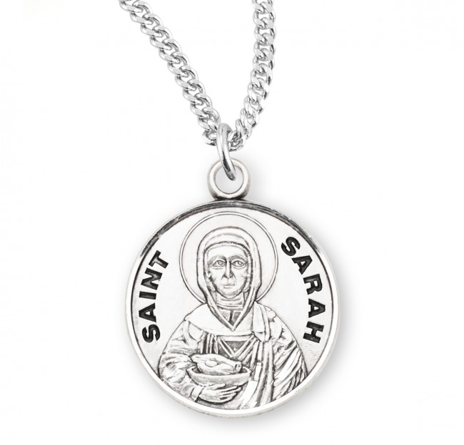 Saint Sarah Sterling Silver Patron Saint Medal - Prospect Hill Co.